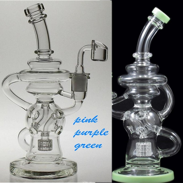 Recycler 10inch Tornado Percolator pipes fab egg Glass Wax Pipe Water ...