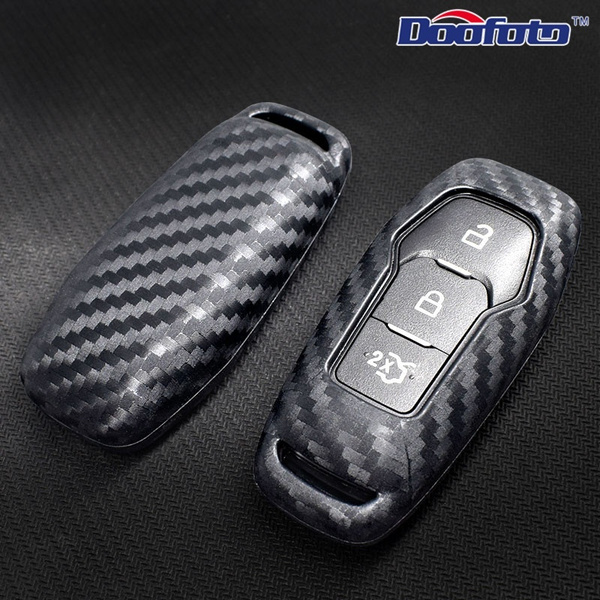Soft Carbon Fiber Key Cover Case For Ford Fusion Mondeo Mustang F-150 ...