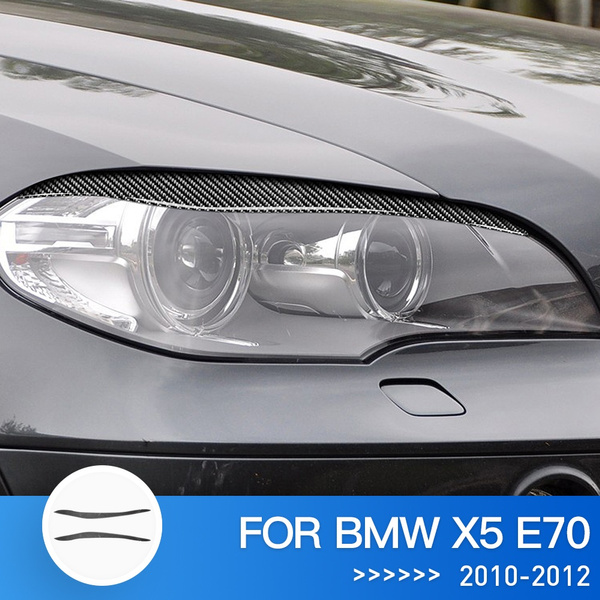 Carbon Fiber Car Headlight Eyebrows Eyelids Cover Decoration Sticker ...