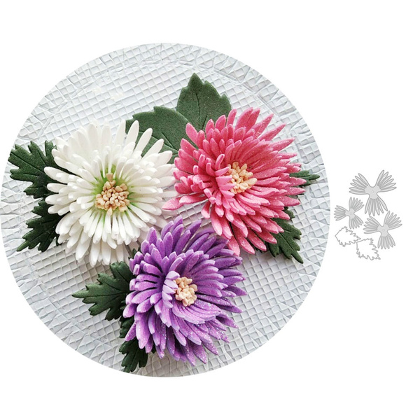Daisy Flower Metal Cutting Dies Embossing Stencils for DIY Scrapbooking ...