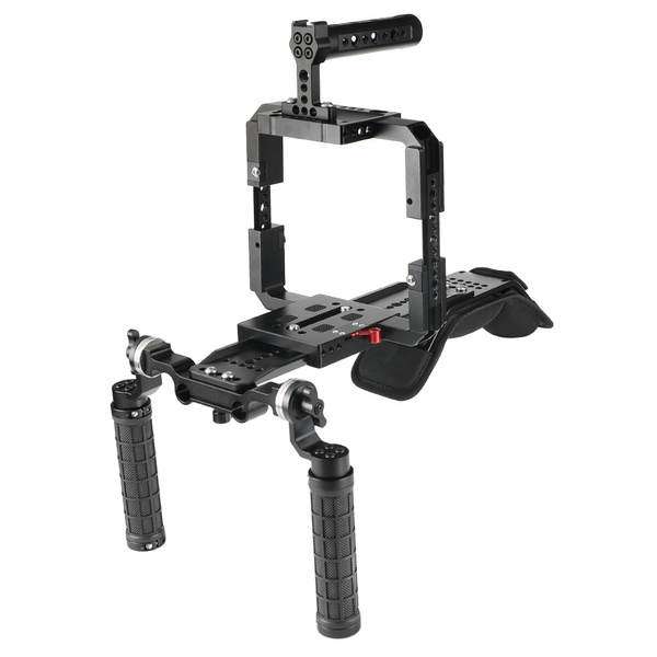 CAMVATE Pro Shoulder Mount Support Rig With ARRI Dovetail Sled Plate ...