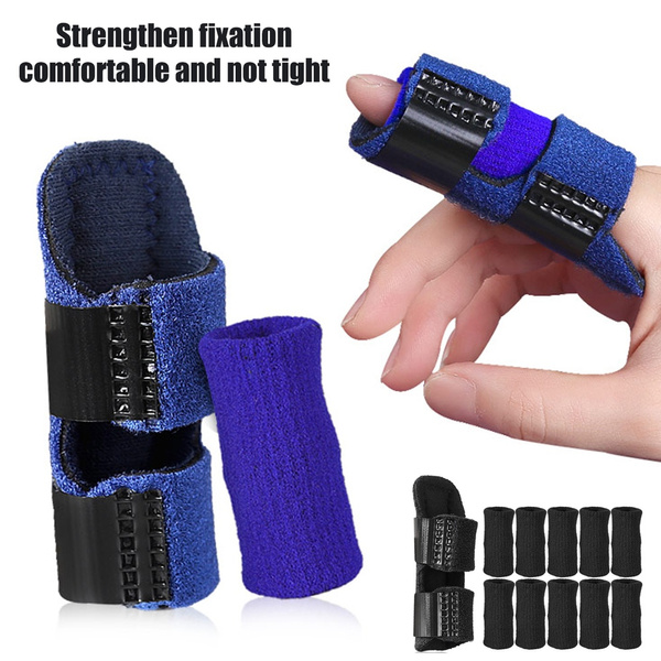 1Set Finger Guard Sleeve Finger Splint Suit Adjustable Finger Support ...