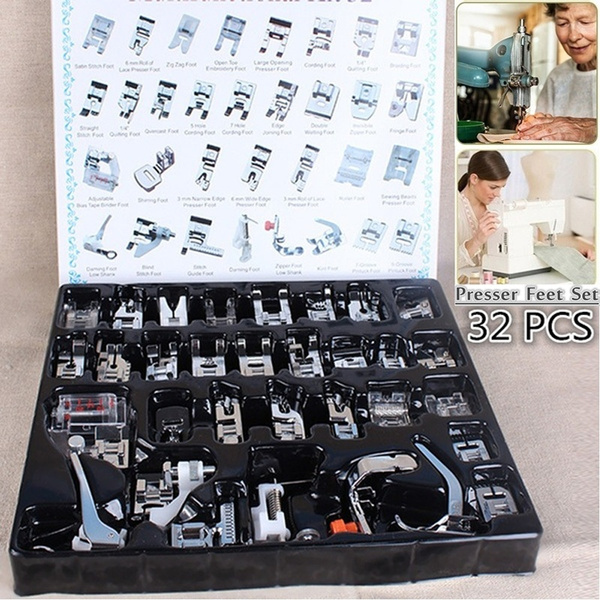 32/16/11 Pcs Domestic Sewing Machine Foot Feet Snap On For Brother ...