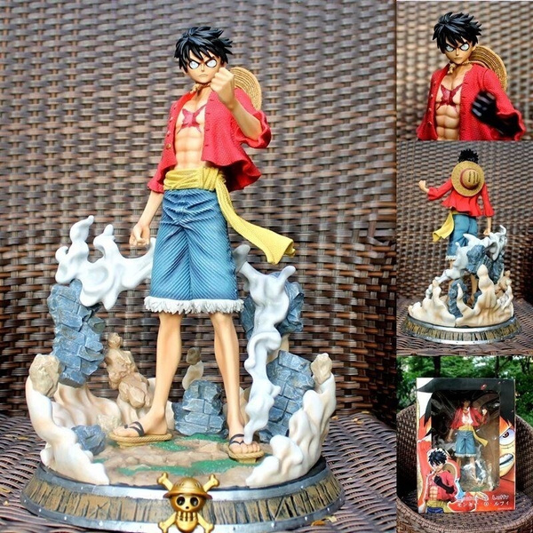 One Piece Monkey D Luffy Straw Hat Pirates Luffy Color of Armament GK ...