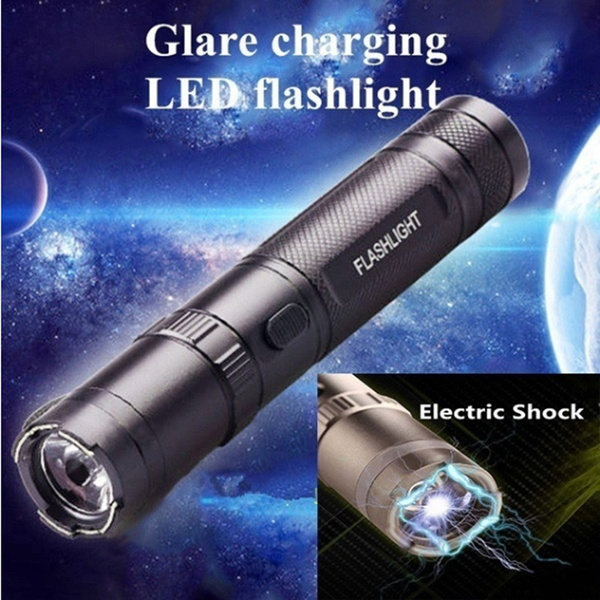 Handheld Mini Self Defense Portable Electric Shock Flashlight Stun Gun