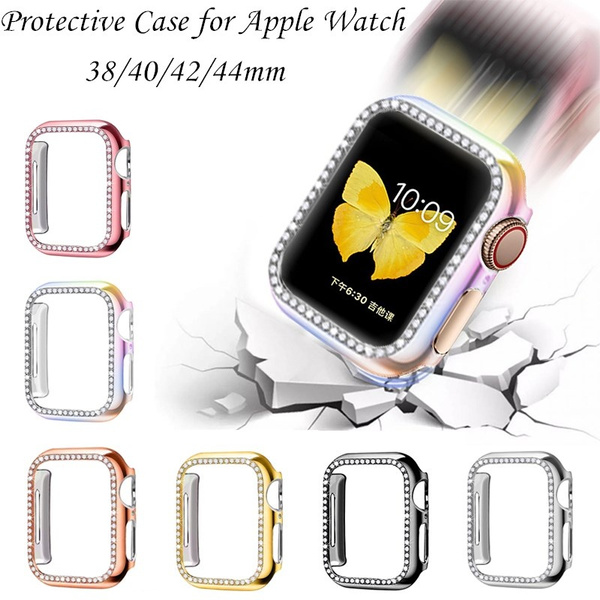 Diamond Bumper Protective Case for Apple Watch Cover Series 5 4 3 2 1 ...