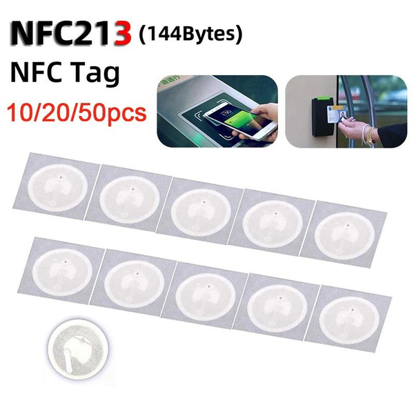 10/20/50Pcs NFC Tag NFC213 Label 213 Stickers Tags Badges Lable Sticker ...