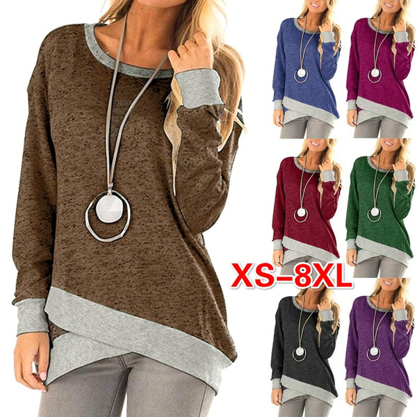 Xs 8xl Plus Size Shirts Autumn And Winter Tops Fashion Clothes Womens