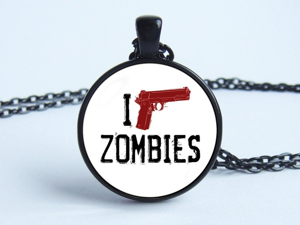 Zombie jewelry Post apocalyptic Zombie pendant Zombie necklace Horror ...