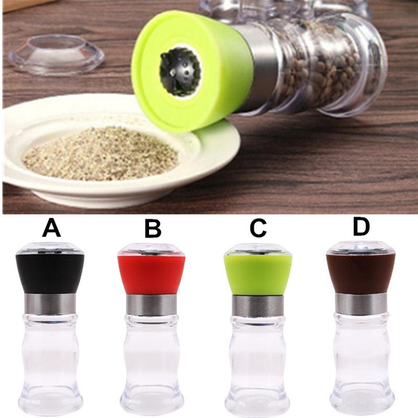 4 Color Options Manual Salt And Pepper Mill Grinder Adjustable ...