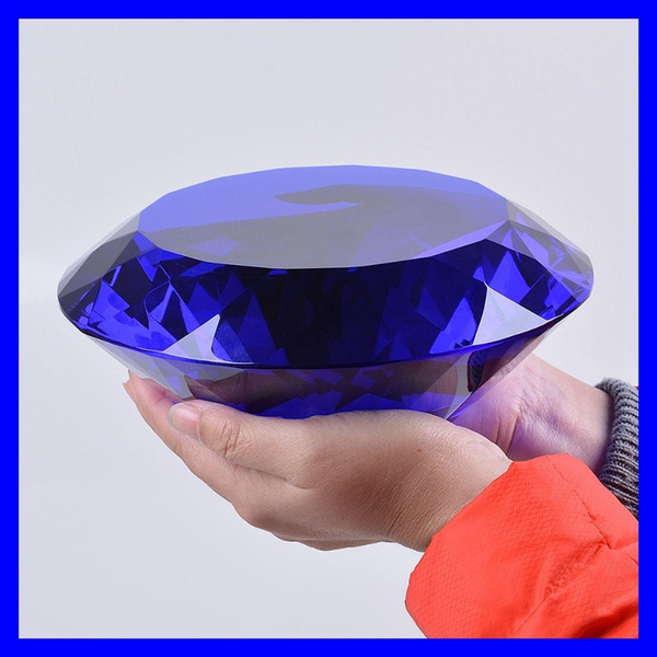 Big Crystal Diamond Paperweight Mode Home Office Decorations for Lover ...