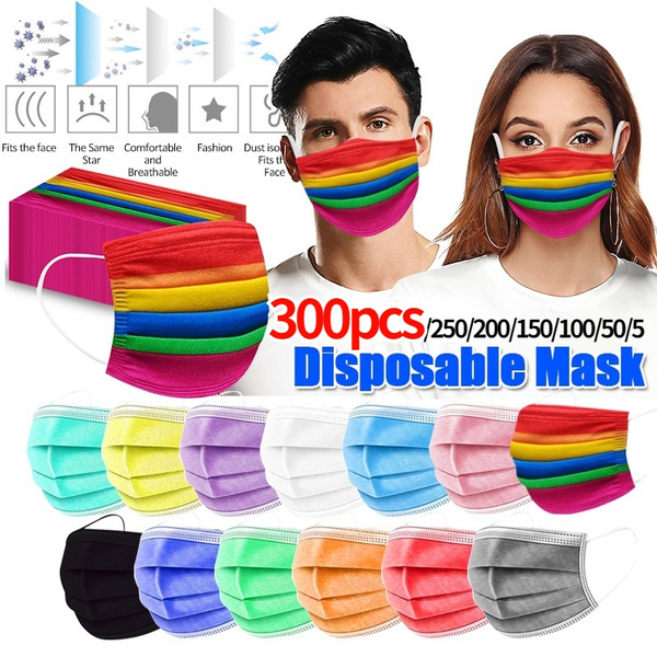 Disposable Mask Breathable Protective Masks 3-layer Meltblown Cloth ...