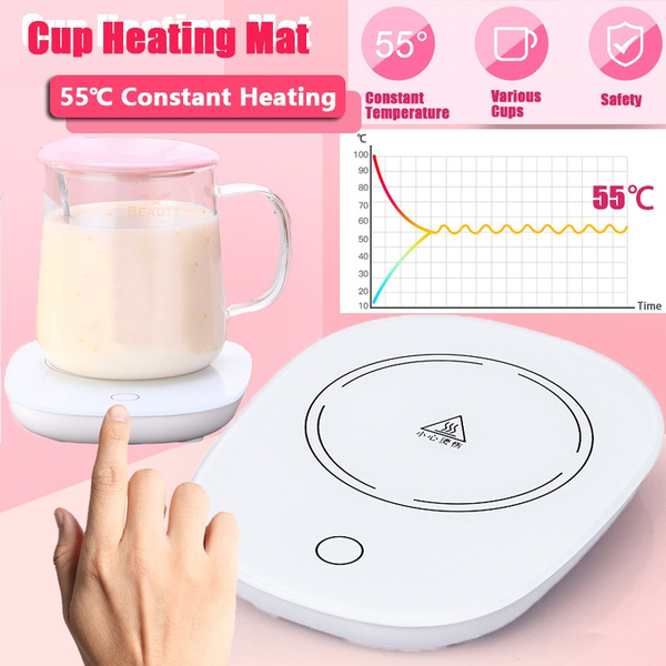 Portable 55℃ Constant Temperature Cup Mat Heating Cup Pad Device Office ...