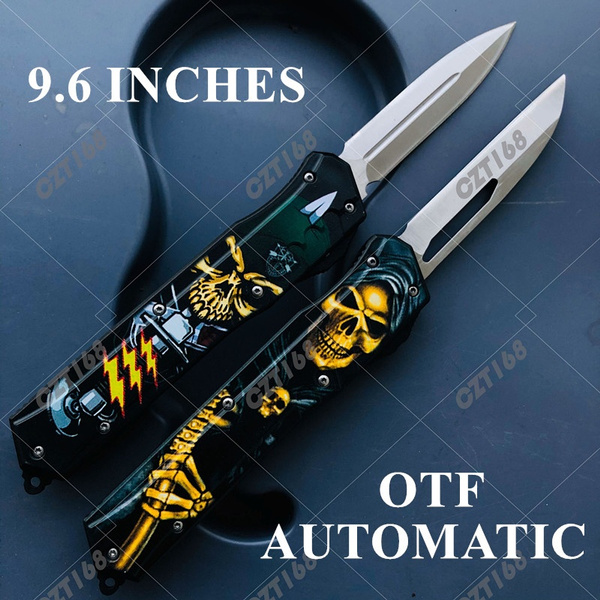 Grim Reaper 9.6""OTF Double Action Spring Assisted Knife Tactical ...
