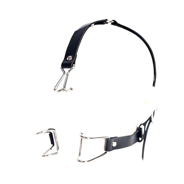 Head Bondage Shackle Harness Nose Hook Restraint Mouth Gag Women Men ...