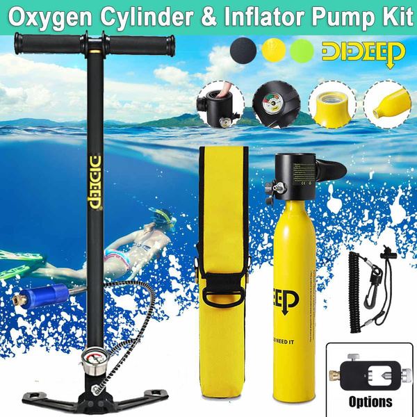 500ml 3000PSI Scuba Tank Diving Oxygen Reserve Dive Equipment Inflator ...