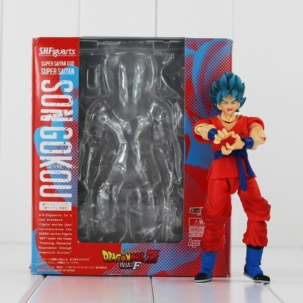 New Anime Dragon Ball Z SHF Figuarts Super Saiyan God Goku Joint ...