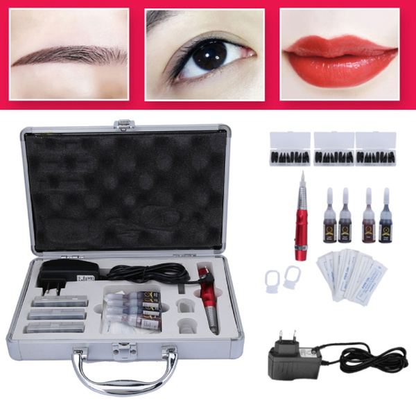 Tattoo Kit Eyebrow Lip Eyes Tattoo Machine Microblading Makeup Device ...