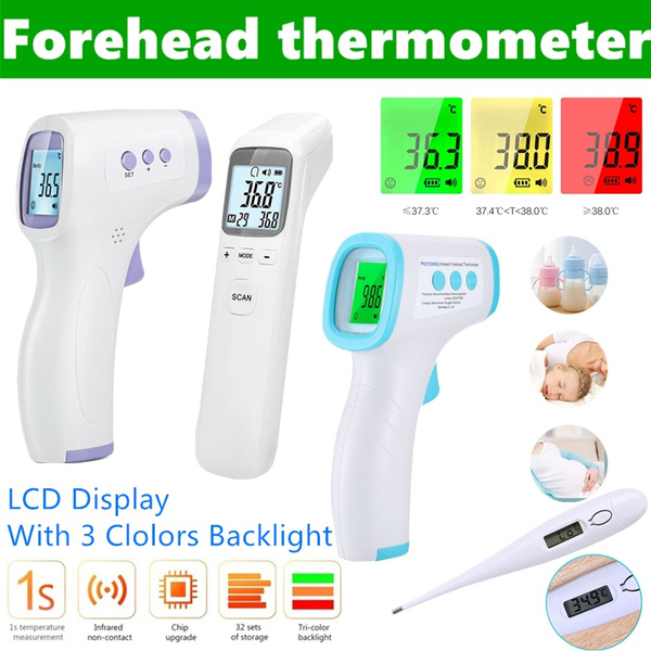 Non contact infrared temperature gun Hand held thermometer Electronic ...