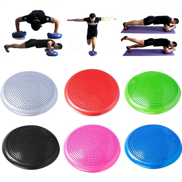 1 set Yoga Mat Balance Pad Inflatable Massage Cushion Thick Explosion ...