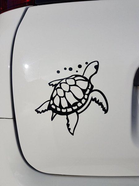 Turtle Vinyl Wall Car Sticker Decal in 12 Colours | Wish