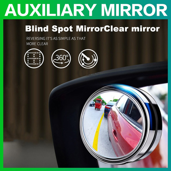 Car Mirror 360 Wide Angle Round Convex Mirror Car Vehicle Side ...