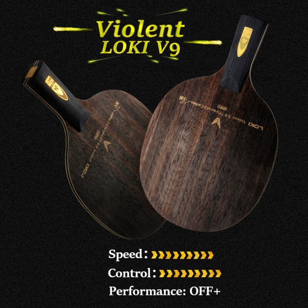 Ping Pong Blade Carbon 9 Ply Wood LOKI V9 OFF+ Professional Table ...