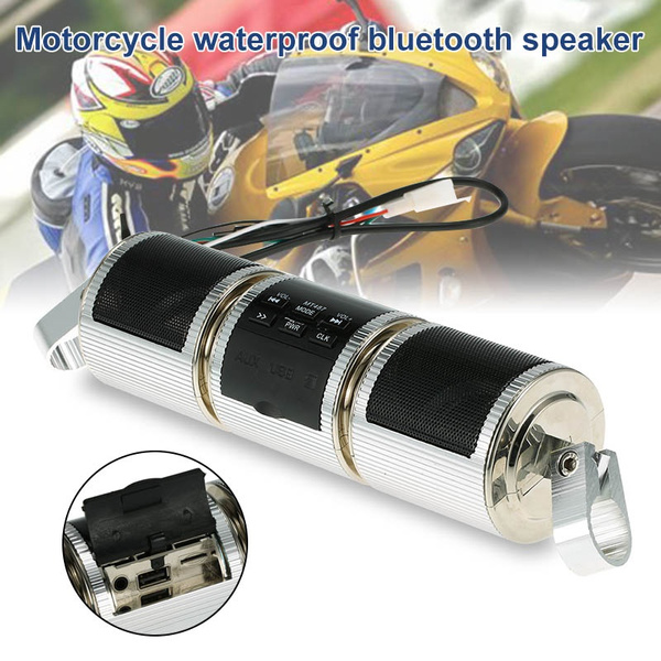 Motorcycle Handlebar Audio Device Waterproof Bluetooth Stereo Speaker ...