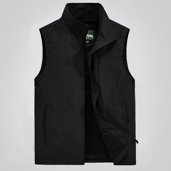 Mens Outdoor Vests Mens Autumn And Winter Fashion Casual Vest Large Size M 7xl Black Khaki