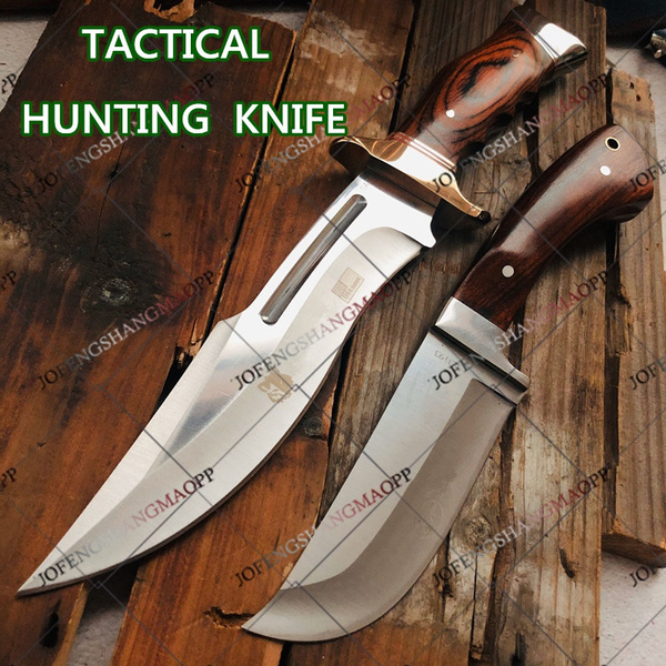 Very Sturdy Fixed Blade Tactical Knives,12.2" Overall Machete Outdoor ...
