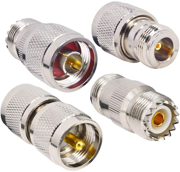 N Male/Female to UHF PL-259/SO-239 (Male/Female) Straight RF Coaxial ...