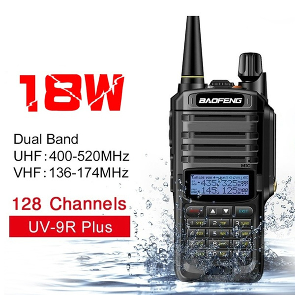 Baofeng Walkie Talkie UV-5R/UV-9RPlus 5-18W VHF UHF Dual Band Handheld ...
