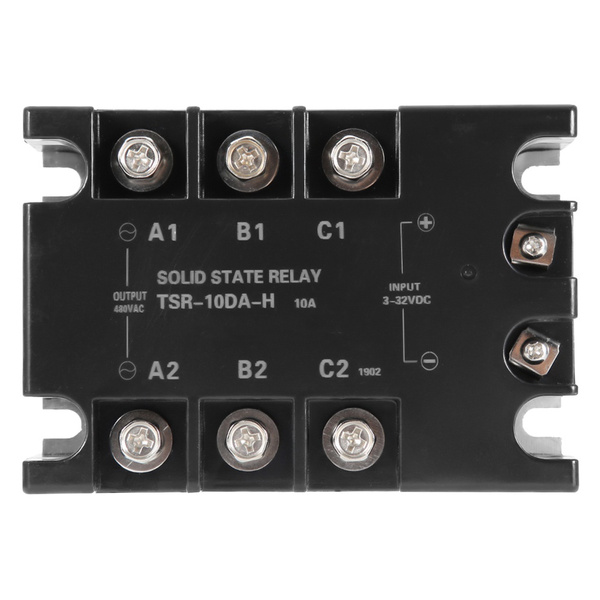 3-Phase 10A DC-AC Solid State Relay SSR Input 3-32VDC Load 24-480VAC TSR-10DA-H ORA | Wish