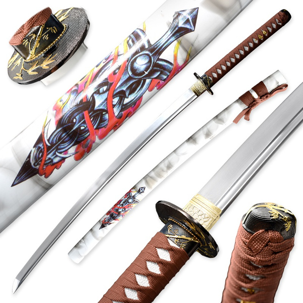 Hand forged, full Tang, 1095 high carbon steel, Japanese saber, Katana ...