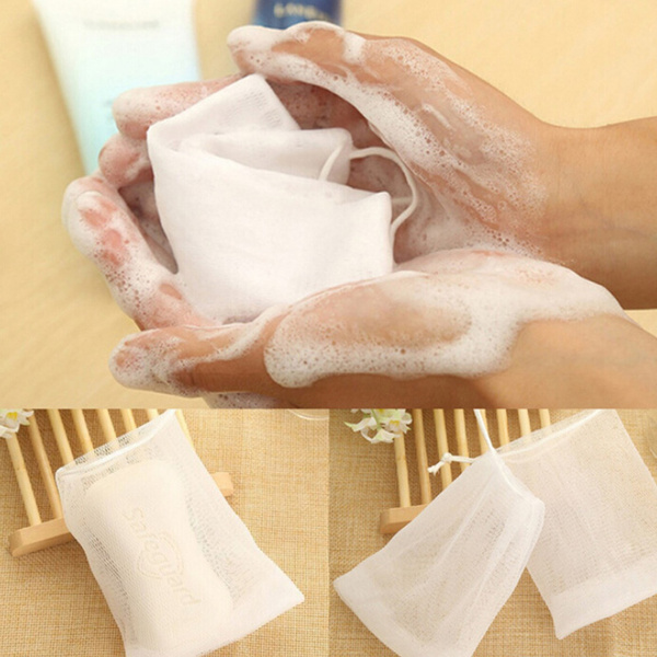 10pcs/lot Soap Mesh Soap Foaming Net Bubble Mesh Bag | Wish