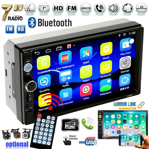 2 Din 7" HD Touch Screen Bluetooth Car Radio Stereo Car Multimedia ...