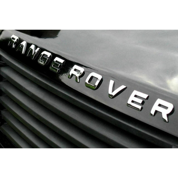 3D Letters ABS Front Hood Emblem Range Rover Hood Letters Stickers for ...