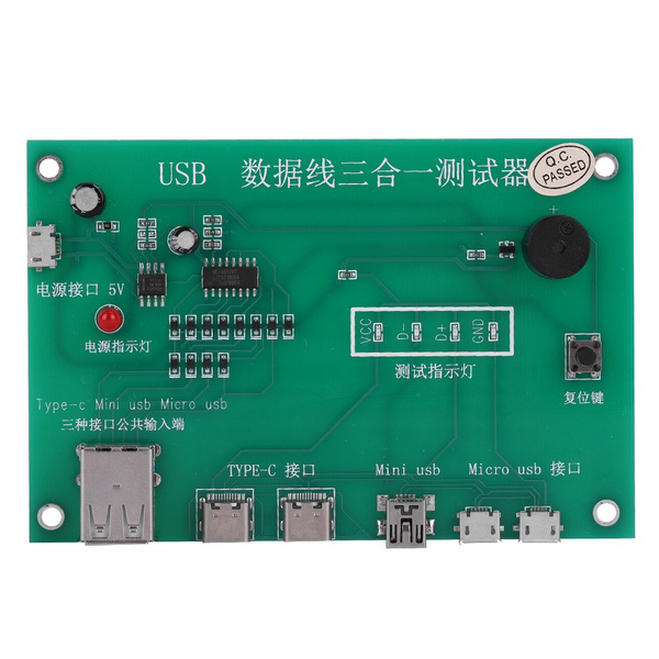 3in1 Data Wire Test Fixture Precise Type-C/Mini USB/Micro-USB USB Cable ...