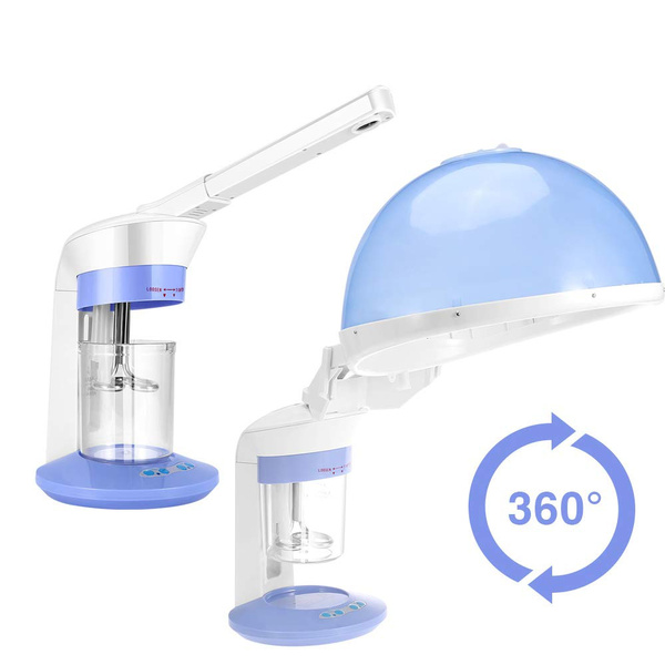 2 In 1 Hair Therapy Steamer Salon Home Ozone Steaming Ion Sparyer Skin ...