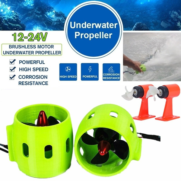 12-24V DIY Ship model underwater propeller motor For RC Boat AUV robot ...