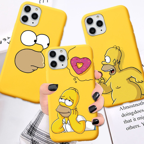 Simpson Cartoon Phone Case for iPhone 11 Pro Max SE 2020 iPhone 12 Pro ...