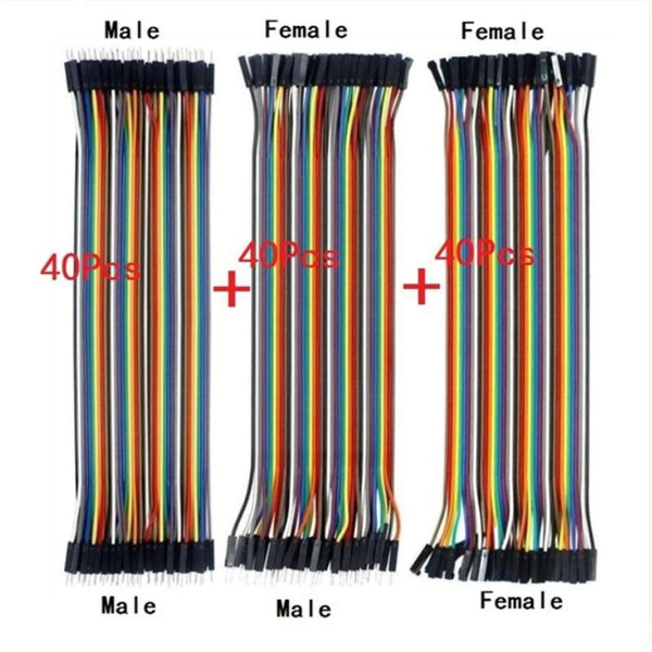 120pcs Dupont Line 20CM Male To Male + Female To Male and Female To ...