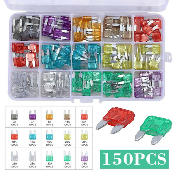 120Pcs Profile Mini Small Size Blade Car Fuse Assortment Set for Auto ...