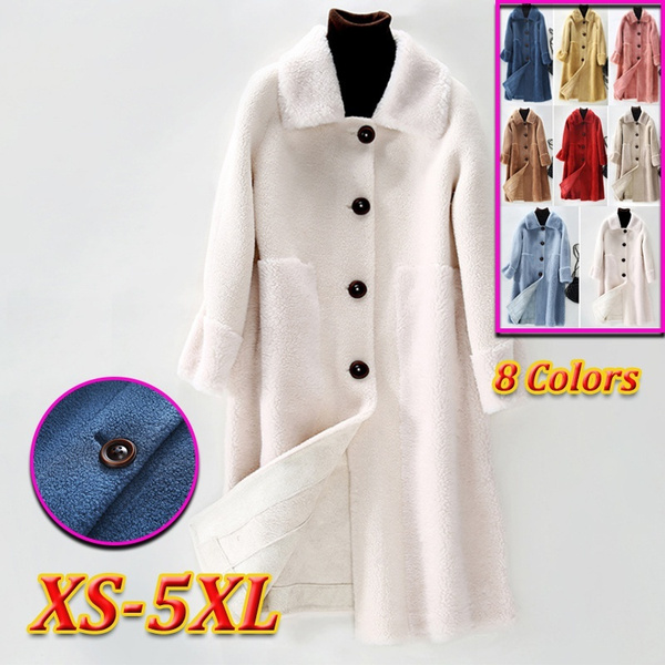 Women 2020 Winter Real Fur Coat Soft Natural Sheep Shearing Wool Jacket ...