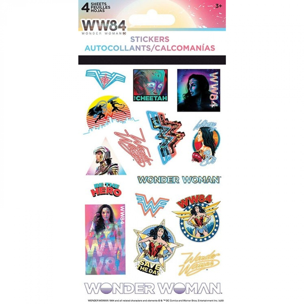 Wonder Woman 1984 Movie Logos and Gal Gadot Sticker Pack | Wish