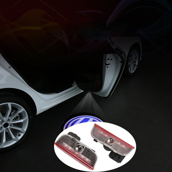 2pcs Logo LED Car Door Laser Projector Light FOR VW Golf 5 6 7 Passat ...