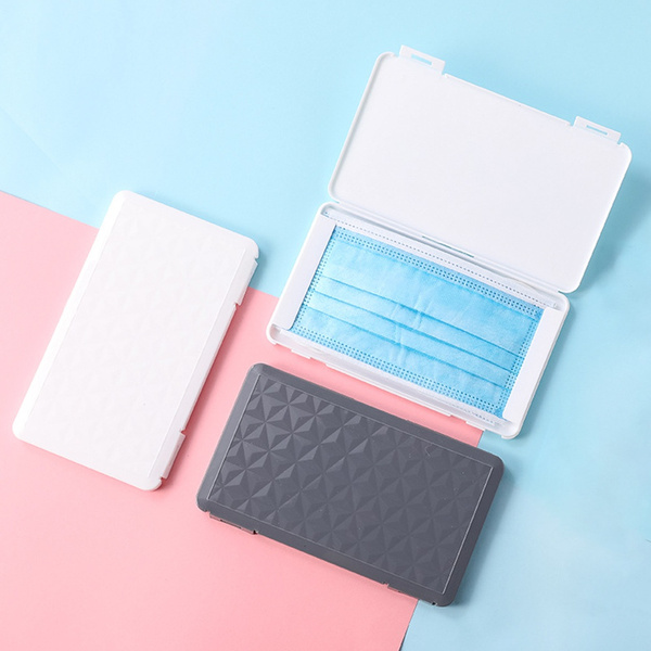 Portable Mask Storage Box Plastic Disposable Mask Tissue Storage Box ...