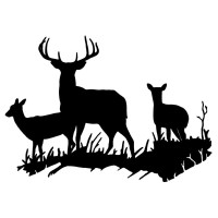Interesting Deer Family Car Styling Waterproof Vinyl Car Stickers And ...