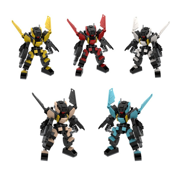 15cm DIY STEM MOC Mecha Bricks Model Small Particles Building Block Toy ...