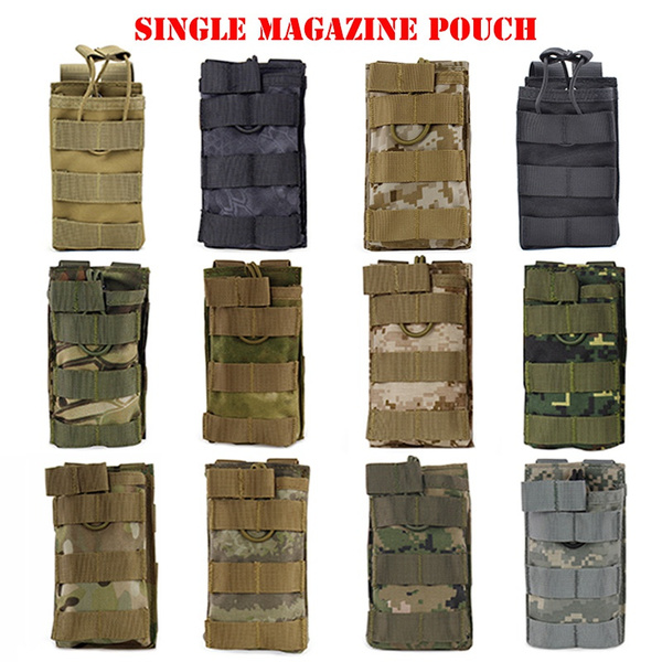 Military Molle Tactical Rifle Cartridge Mag Magazine Pouch Army Single ...